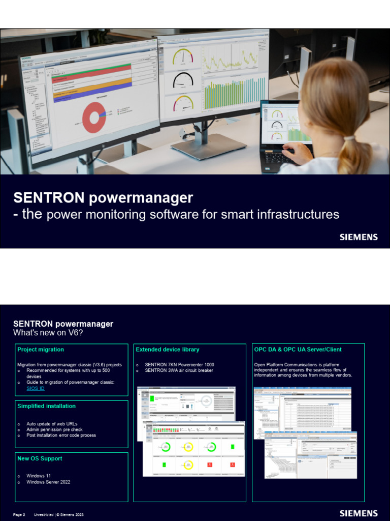 SENTRON Powermanager V6 - Product Overview | PDF | Computing