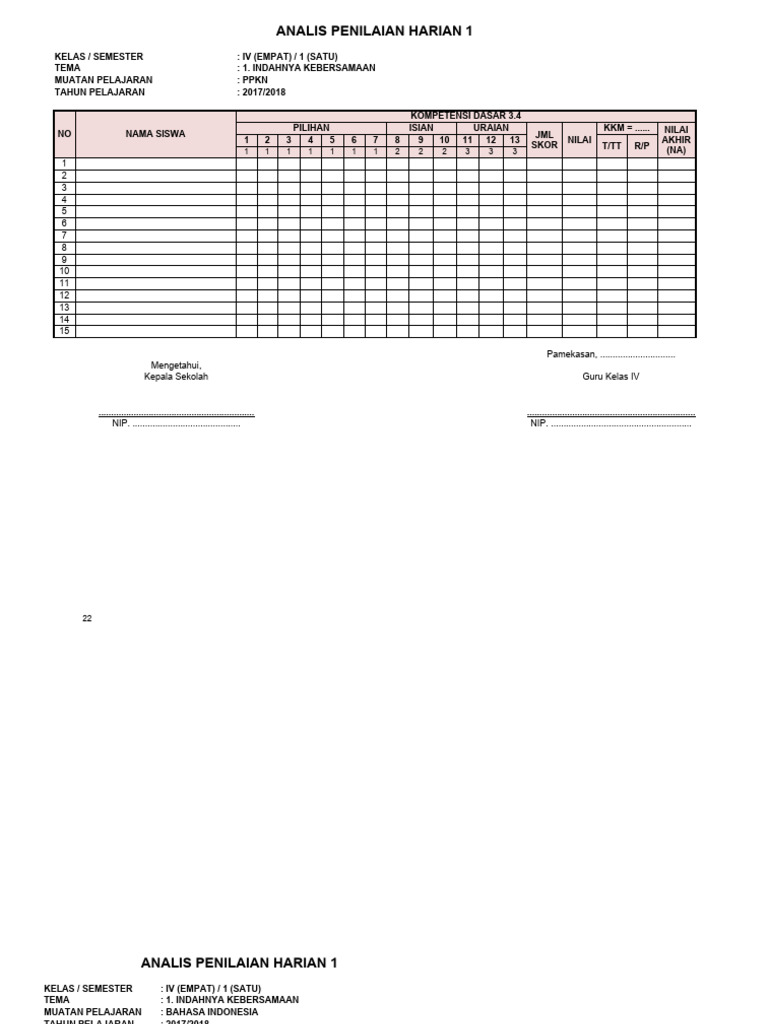8. Contoh Format Rekap Nph | PDF