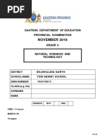 Grade 6 NST November 2023 Controlled Test | PDF | Planets | Earth