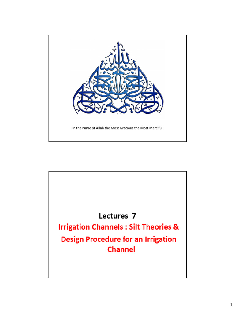 IE Lec_7 | PDF | Force | Irrigation