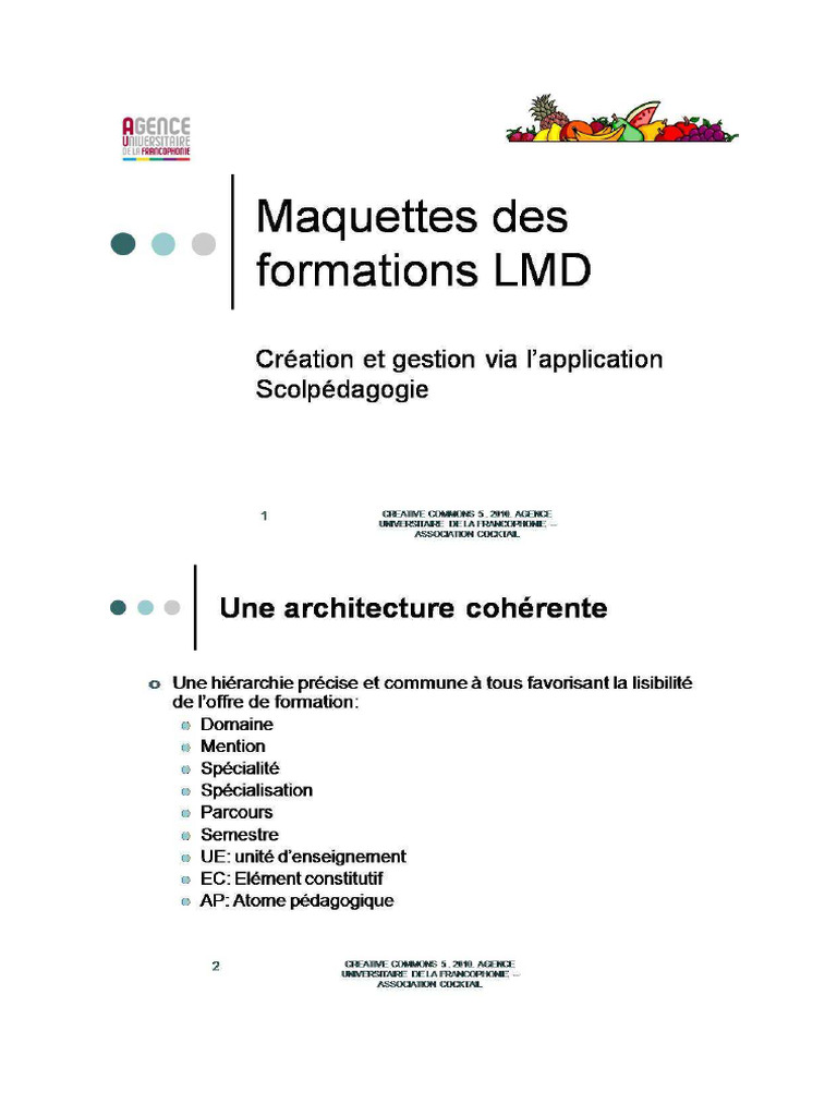 Maquette de Formation LMD | PDF