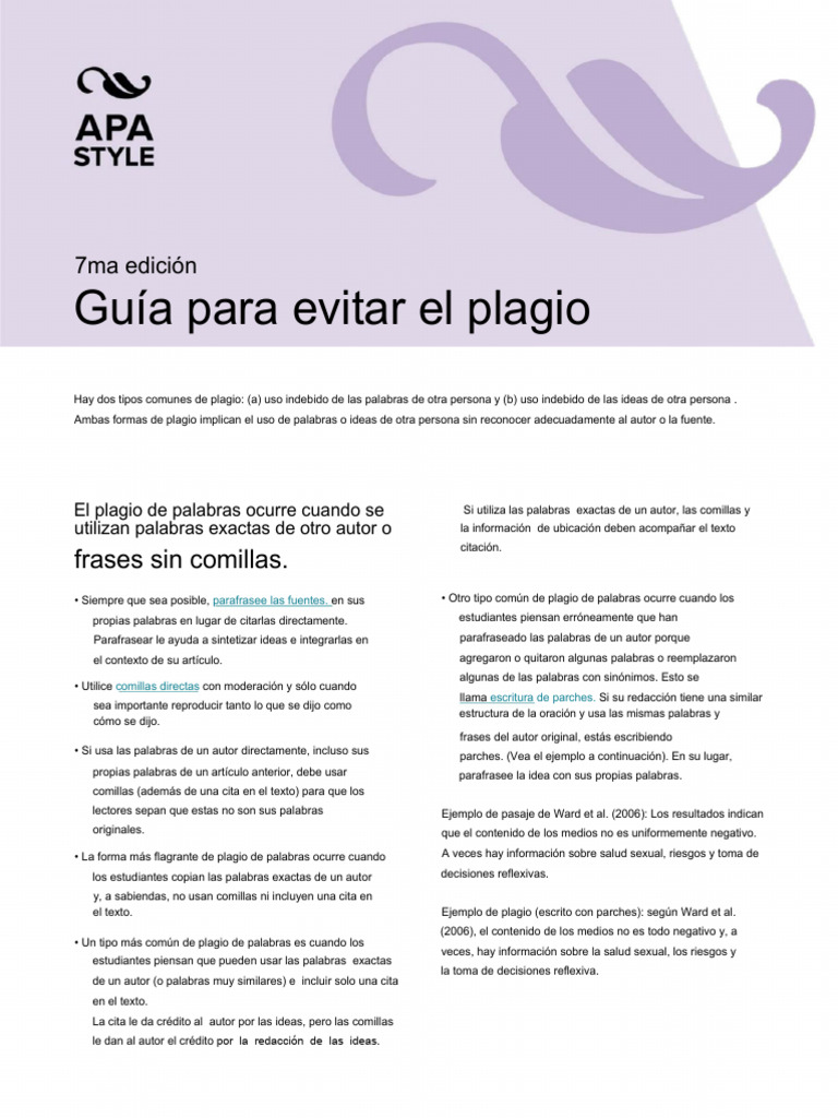 Guia Plagio | PDF | Plagio | Comillas