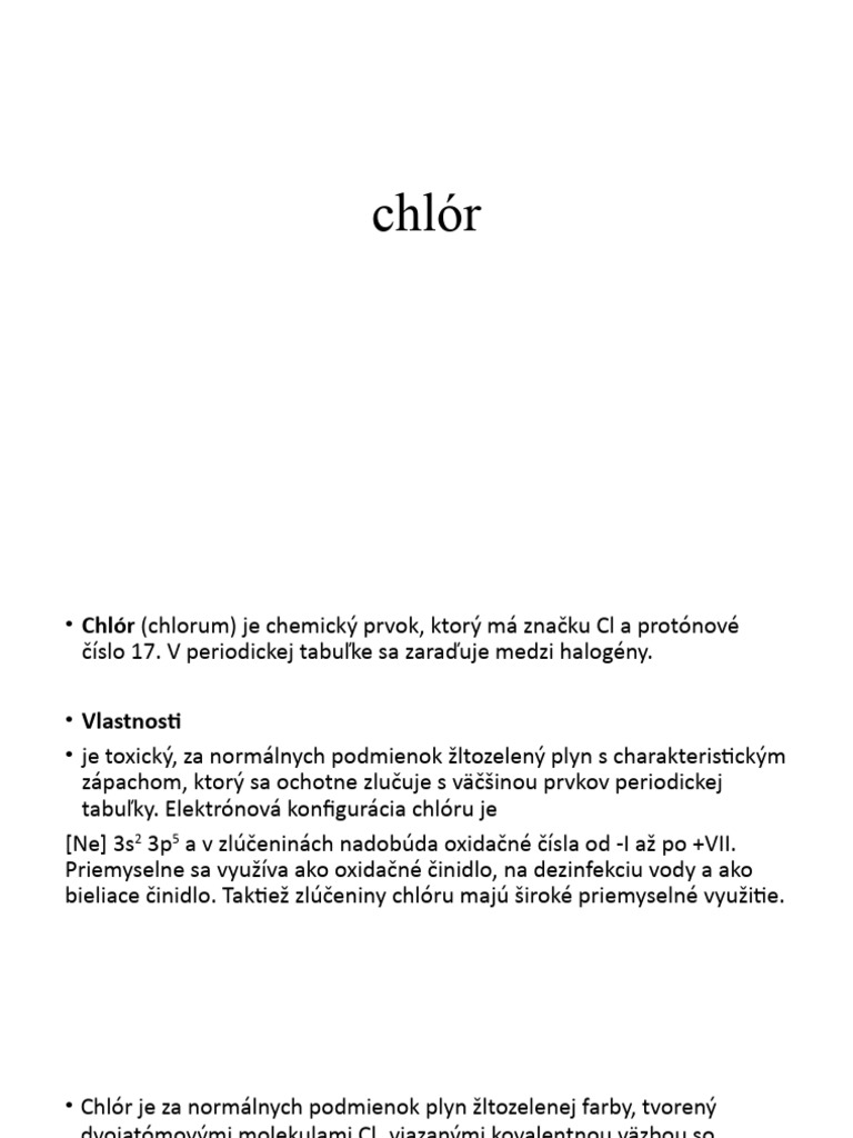 Chlór | PDF