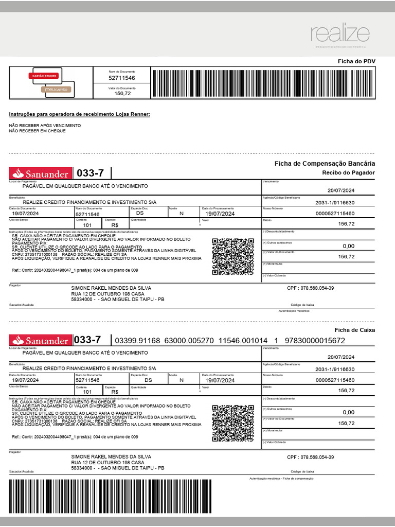 Modelo Boleto 1 | PDF | Finanças pessoais | Tecnologia financeira