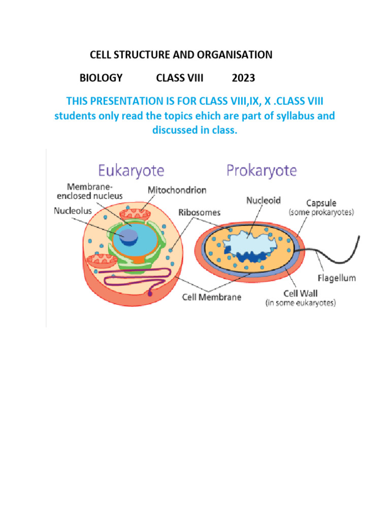 Cell Structure and Organization, Movement in and Out Ofcellpresentation ...