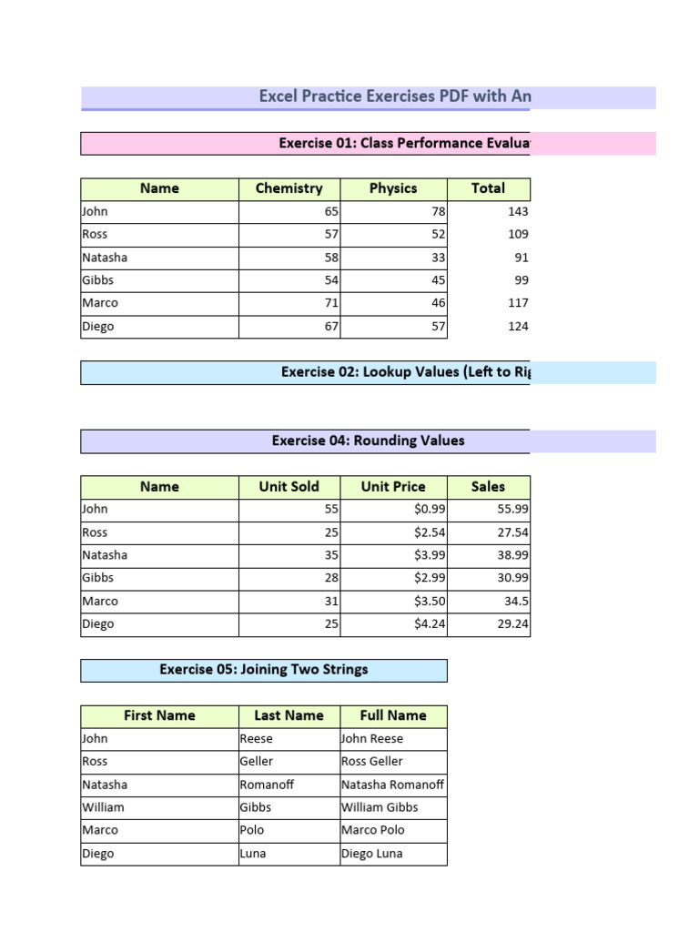 Excel Assessment | PDF