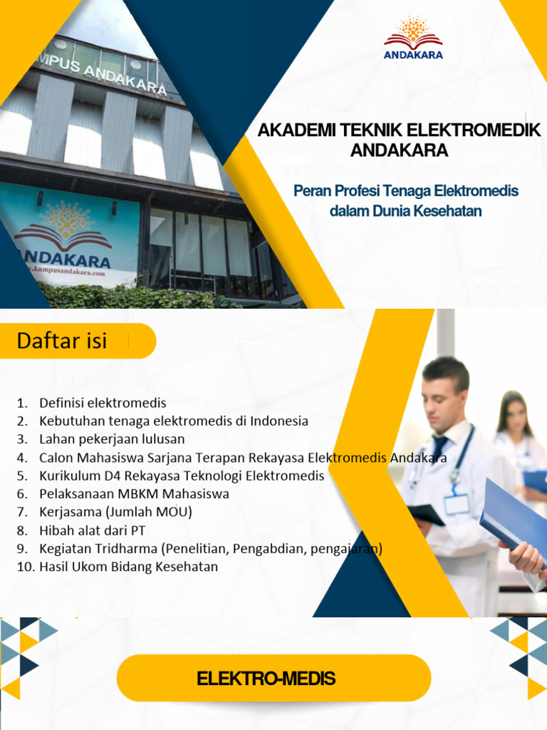 Profesi dan Pendidikan Elektromedis Andakara | PDF