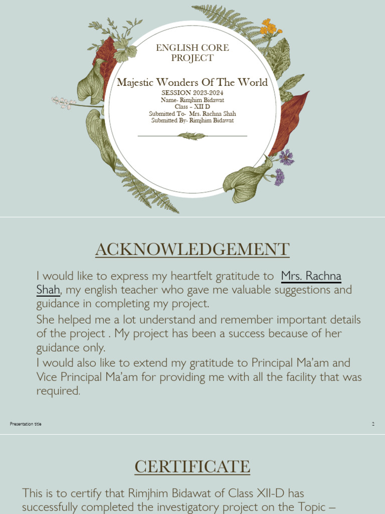 english project 3 | PDF | Coral | Coral Reef