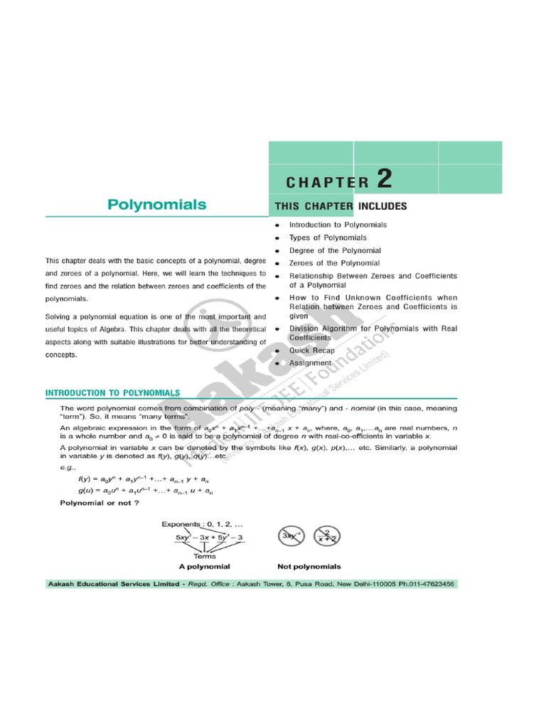 Polynomials | PDF