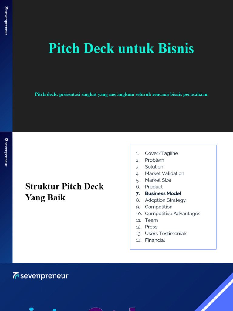 Pitch Deck Template | PDF | Bisnis