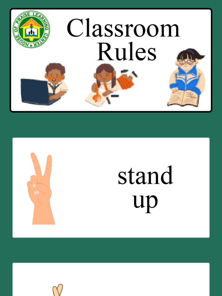 Blue Beige Illustrative Classroom Rules Presentation | PDF