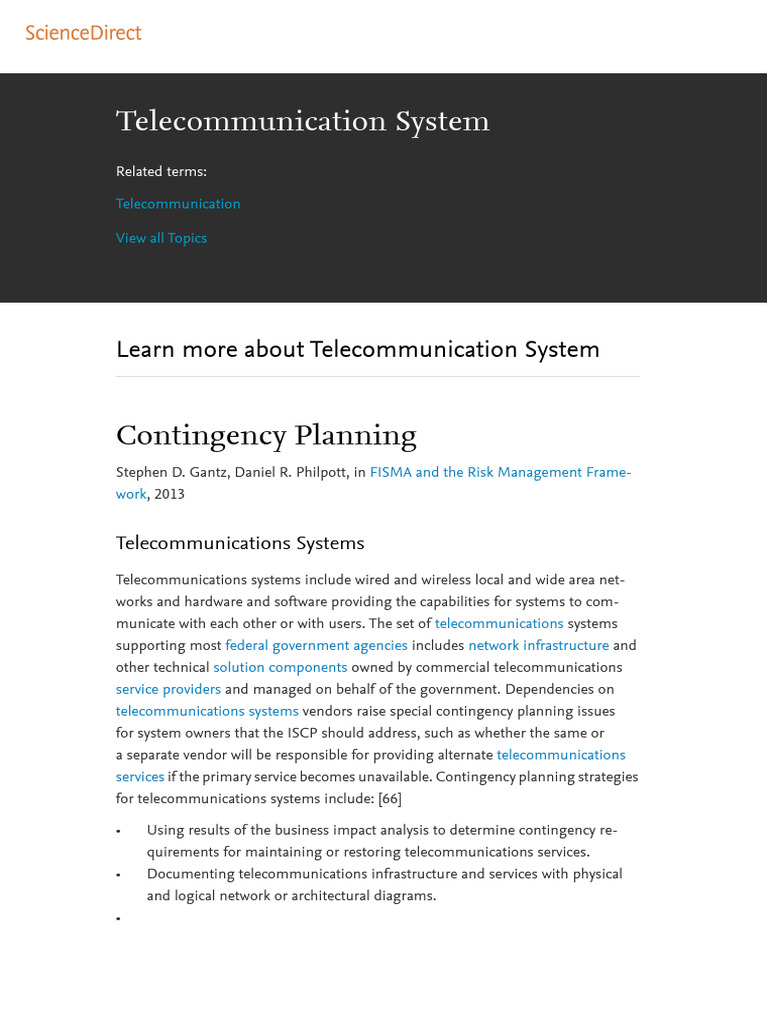 Telecommunication System - An Overview | PDF | Ip Multimedia Subsystem ...
