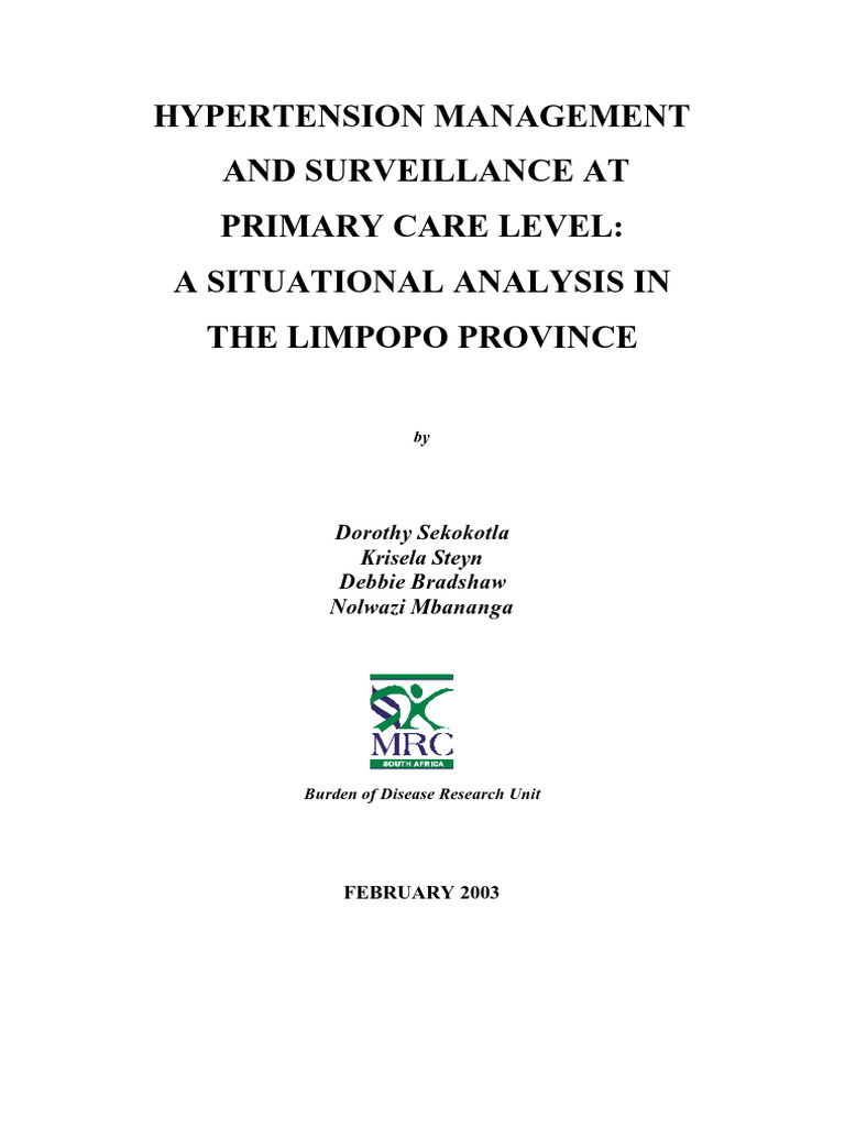 Hypertension Report | PDF | Hypertension | Blood Pressure