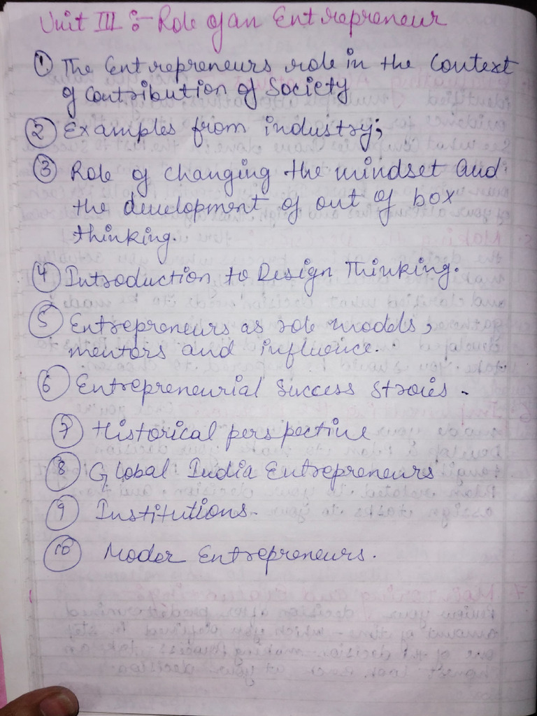 Unit 3 Entrepreneurship | PDF