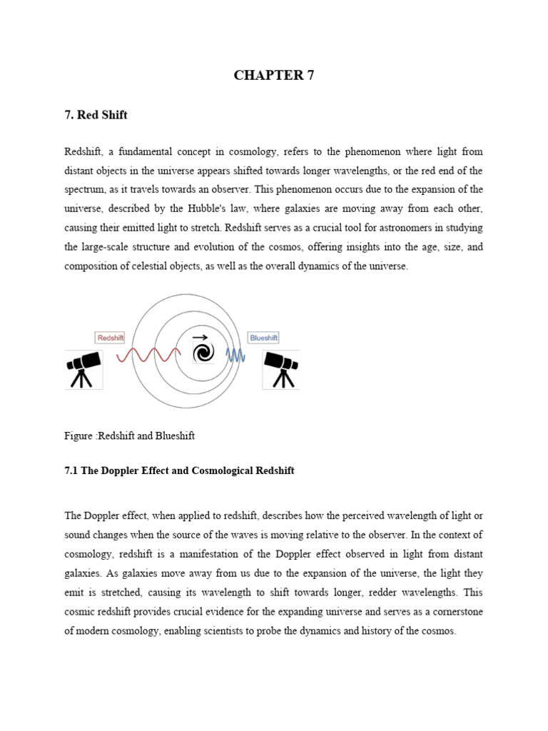 CHAPTER 6 Redshift | PDF | Redshift | Universe