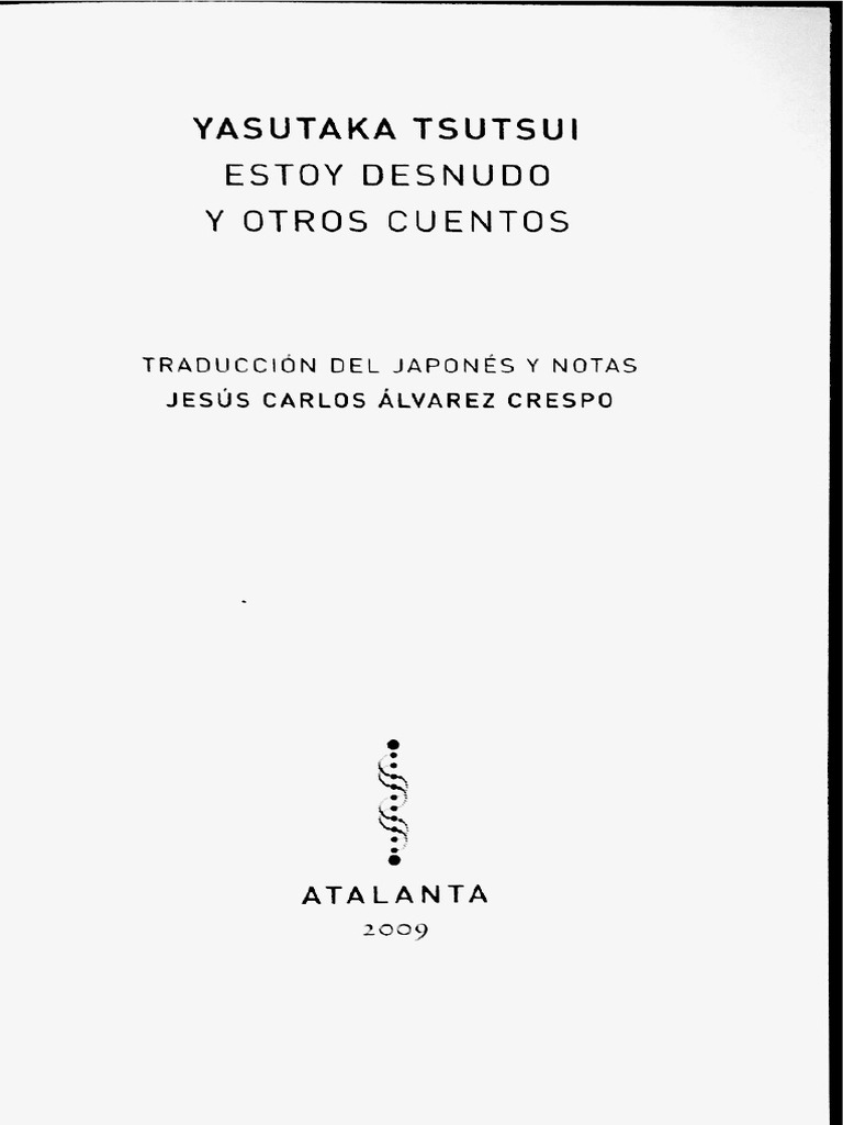 Tsutsui Estoy Desnudo | PDF