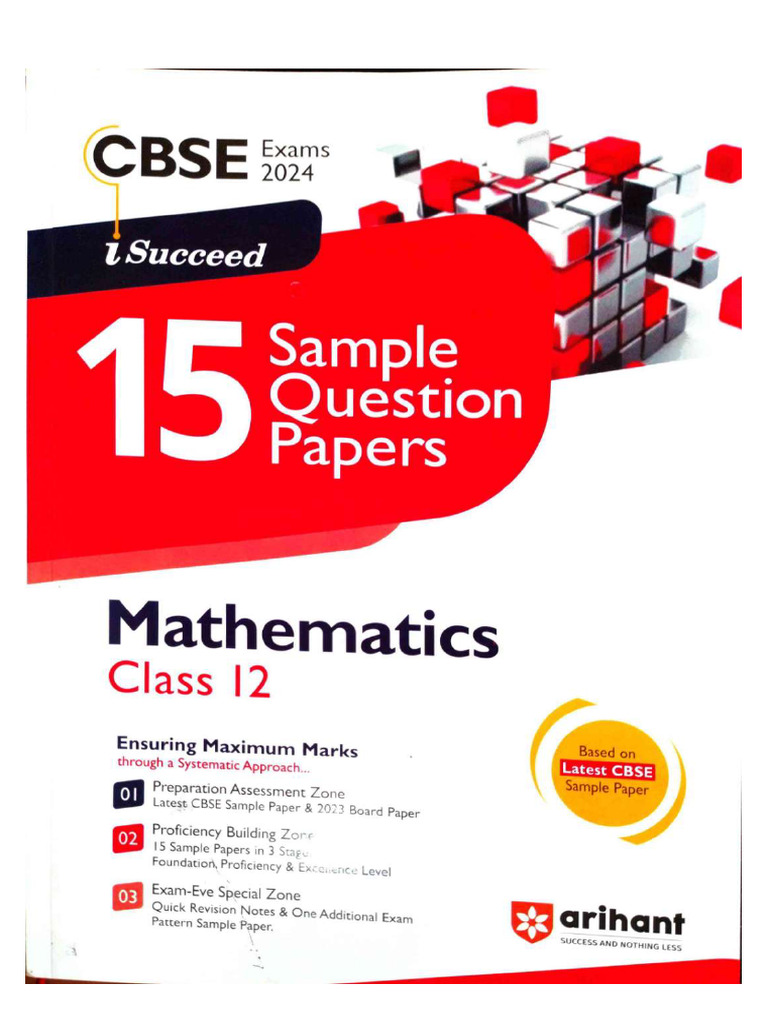 Arihant Mathematics SQP | PDF