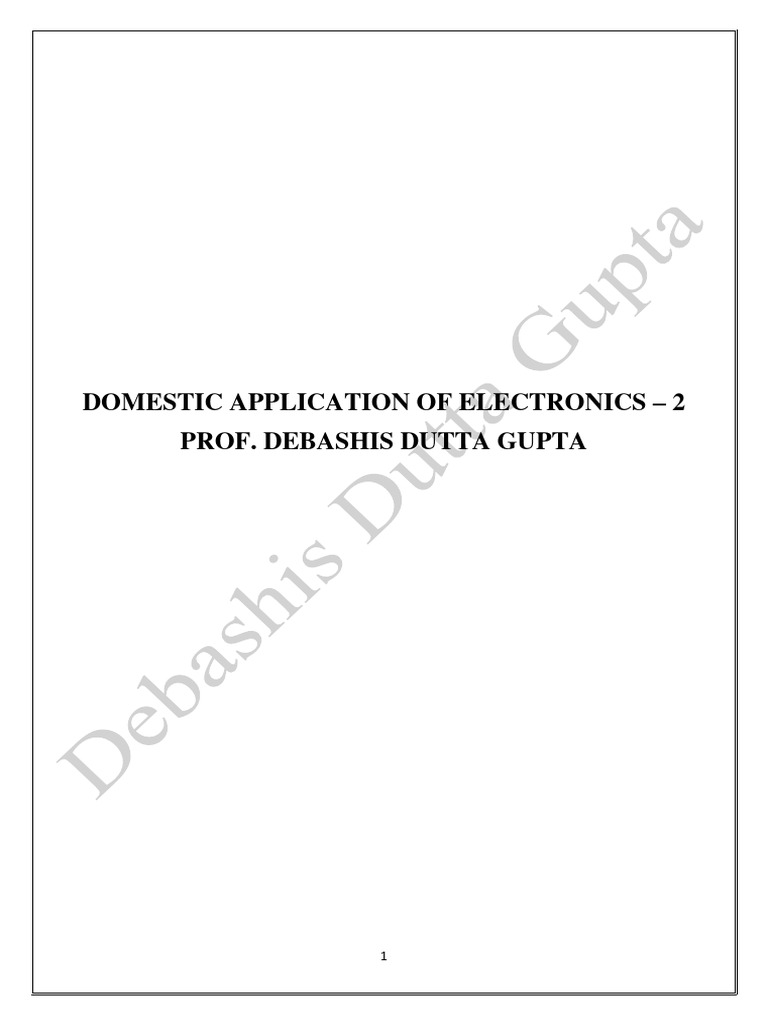 Domestic Electronics Applications Explained | PDF | Loudspeaker ...