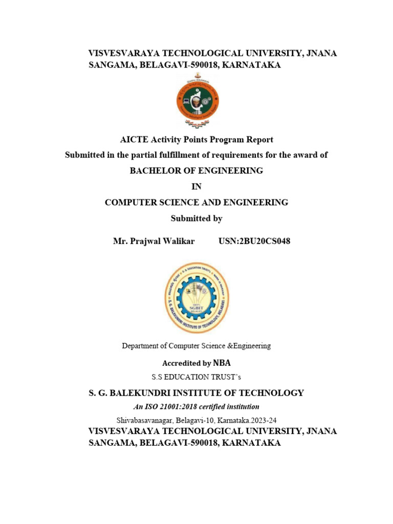 Aicte Report | PDF | Efficient Energy Use | Climate Change Mitigation