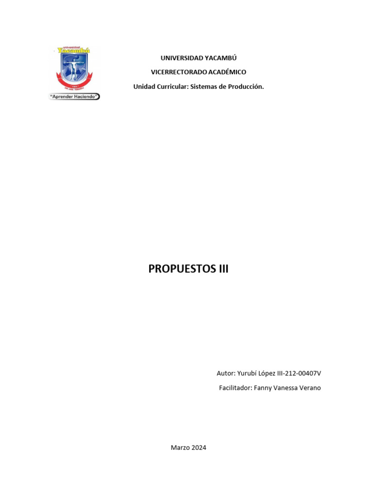 Propuestos III | PDF | Infografia | Gestión de proyectos