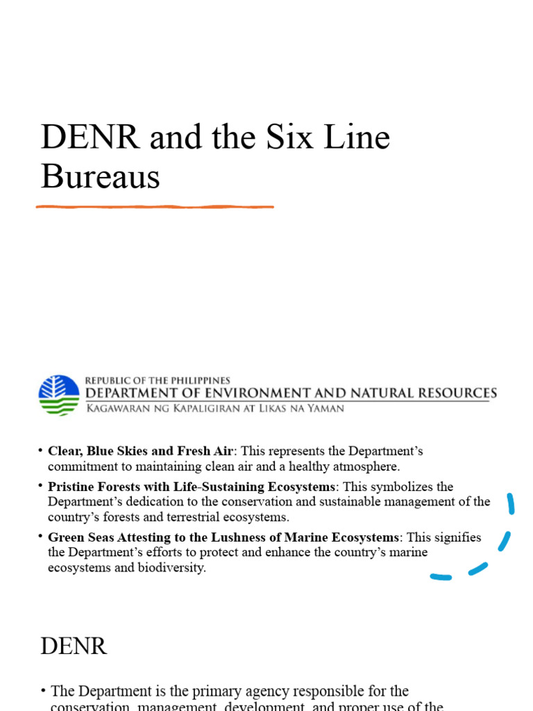 Overview of DENR's Six Line Bureaus | PDF | Conservation Biology ...