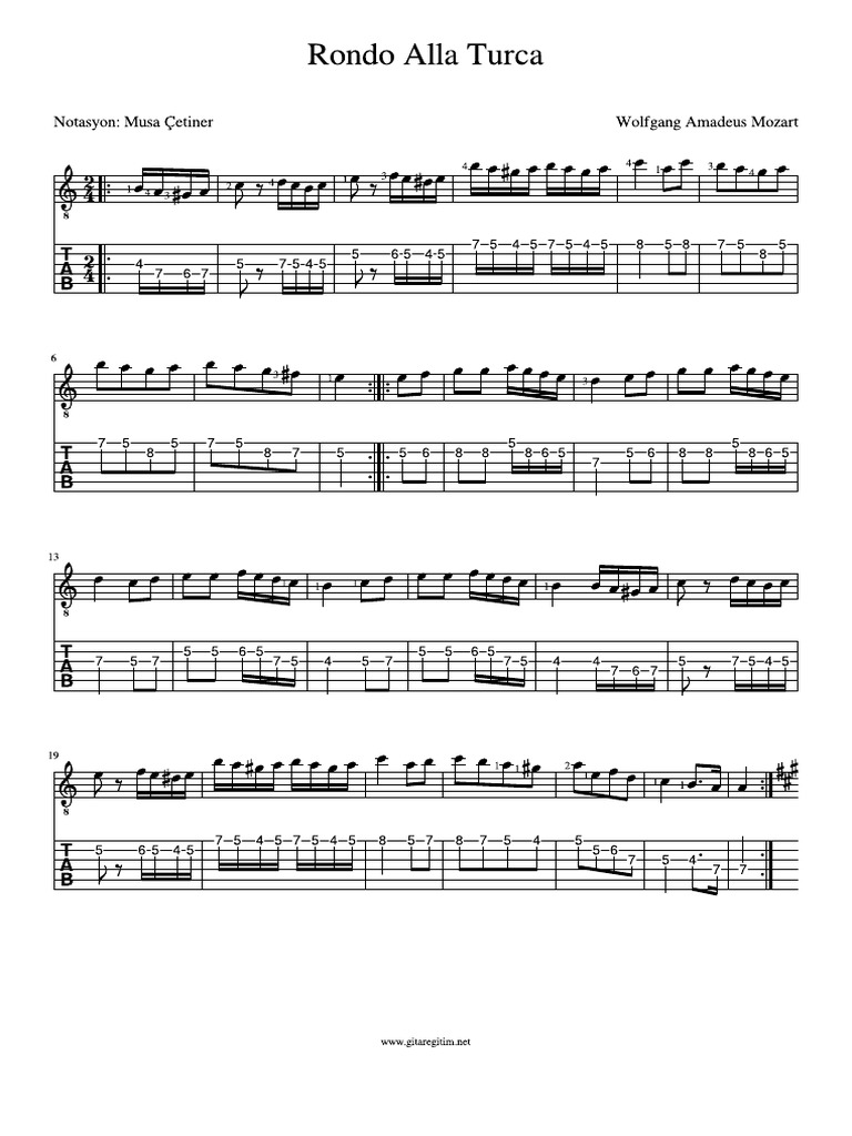 Rondo Alla Turca | PDF