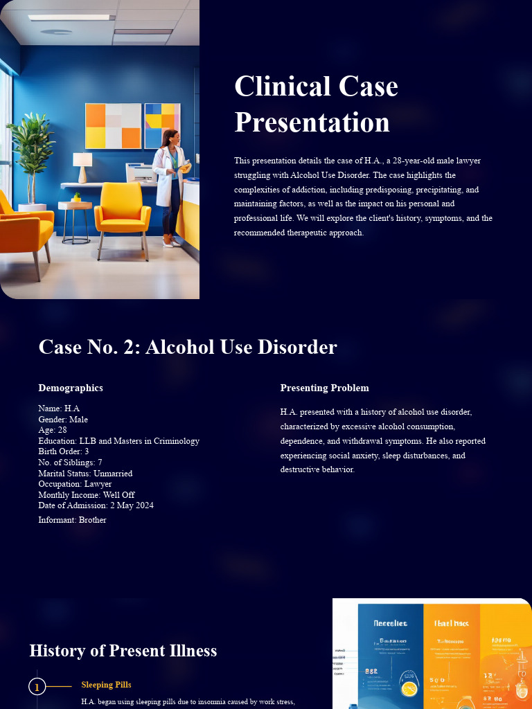 Alcohol Use Disorder Case Study | PDF | Anxiety | Mental Disorder