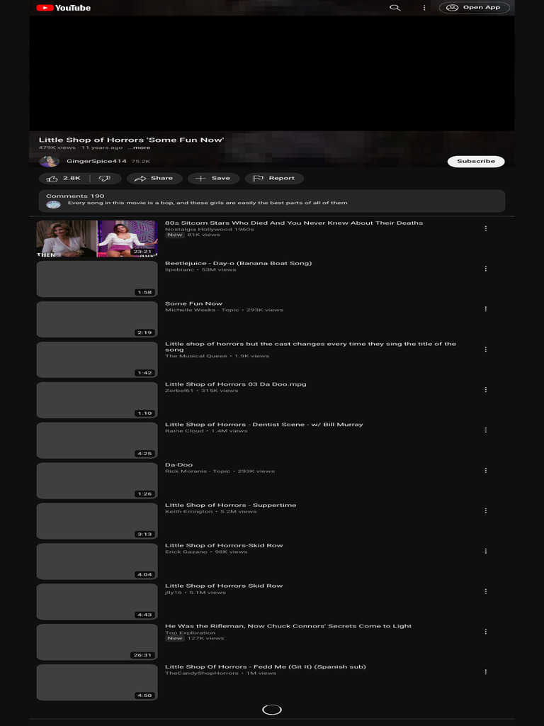 Little Shop of Horrors 'Some Fun Now' - YouTube | PDF