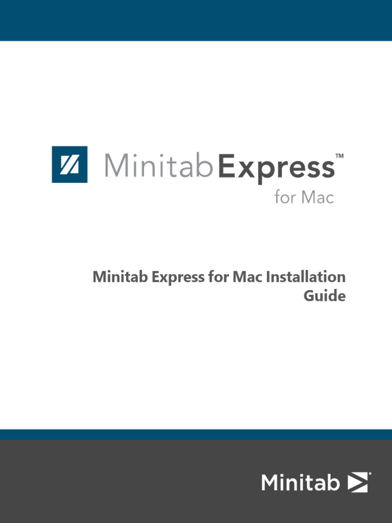 Minitab Express Installation Guide Mac-En | PDF | Installation (Computer Programs) | Computer File