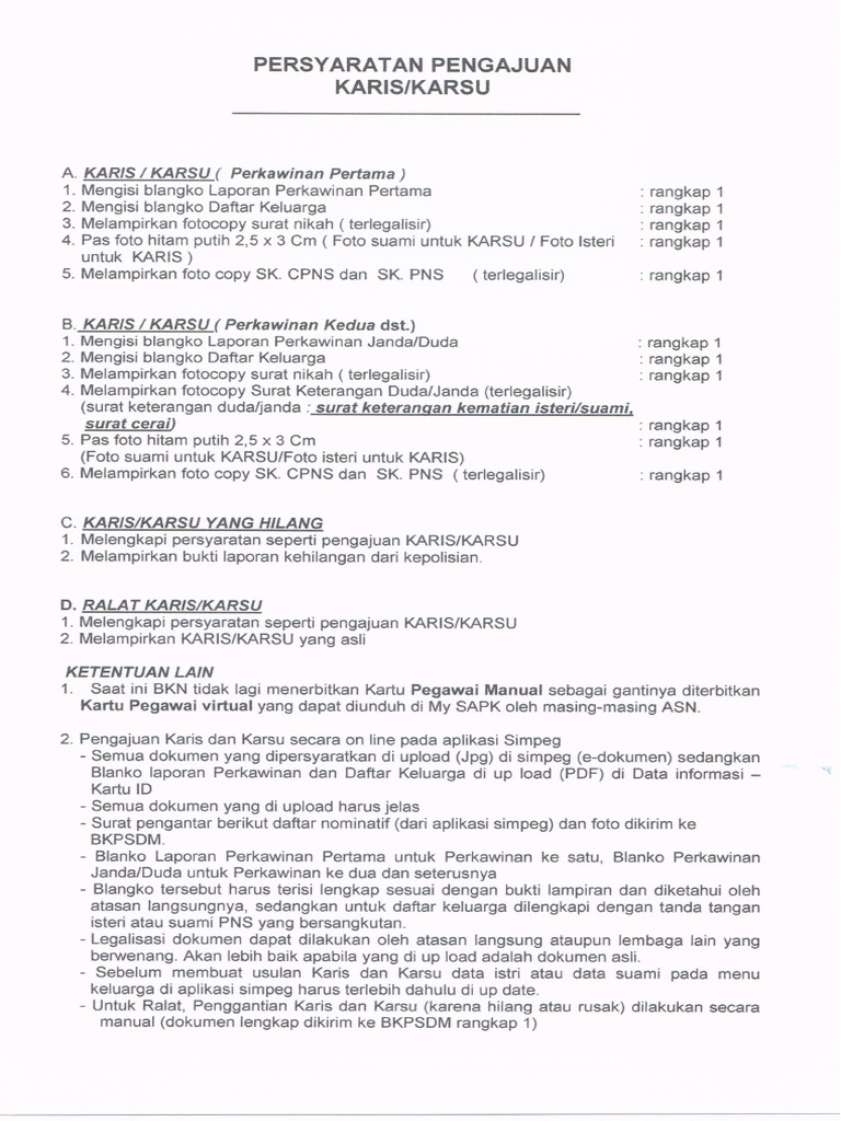 Blanko Karis Karsu | PDF