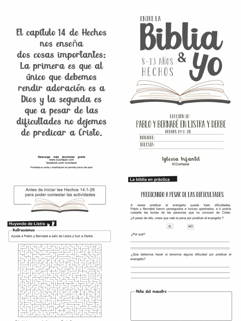 010 Pablo y Bernabé en Listra y Derbe | PDF | Pablo el apóstol | Bernabé