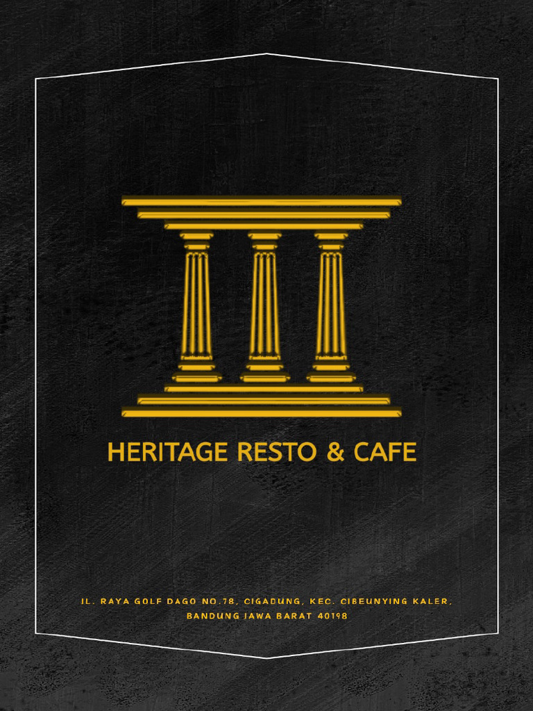 Menu Heritage Resto & Cafe | PDF