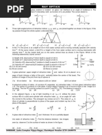 JEE Main Ray Optics Previous Year Questions With Solutions PDF | PDF | Angular Resolution | Light