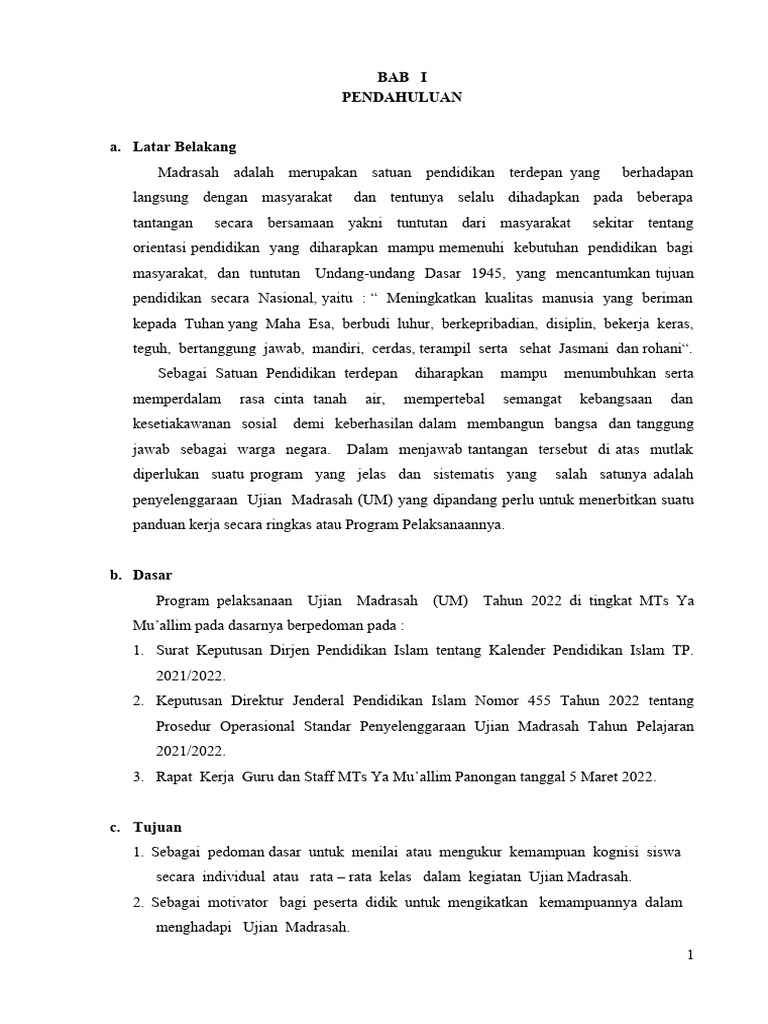 Program - UM - 2021 - MTs Yapan Ok | PDF