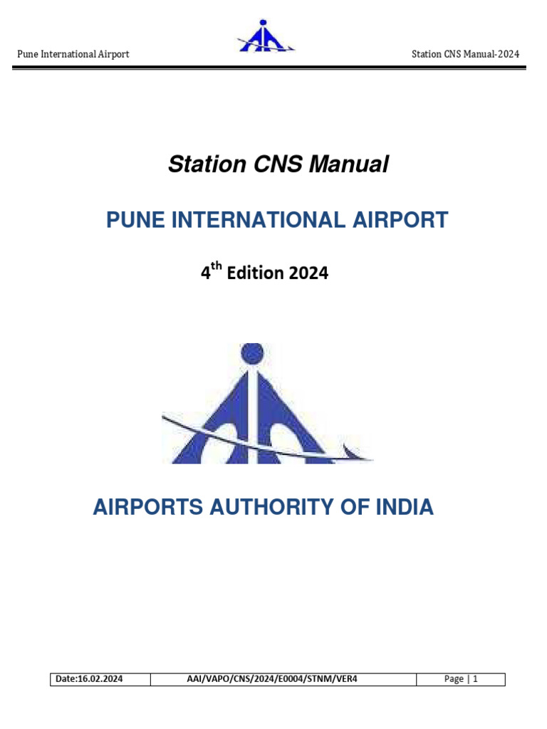 Station CNS Manual 2024 | PDF | Aviation
