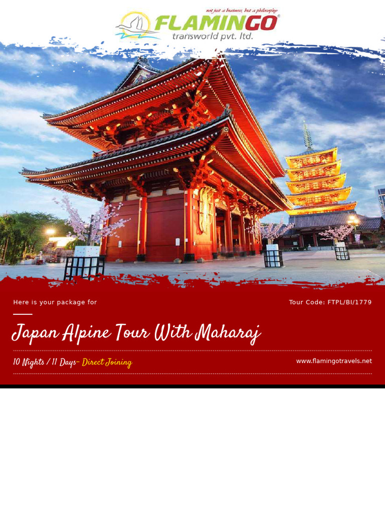 Japan Alpine Tour With Maharaj 798 15 3 4785 (FTPL-BI-1779) Compressed ...
