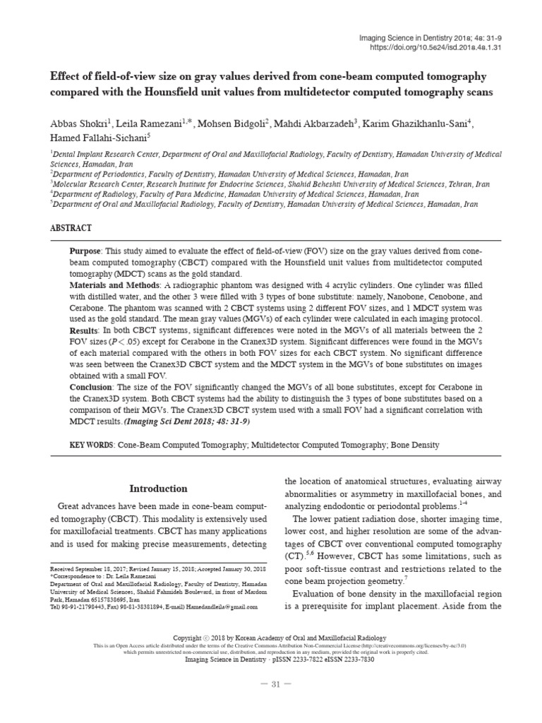 Artigo Fantoma Extraoral | PDF | Mouth | Imaging