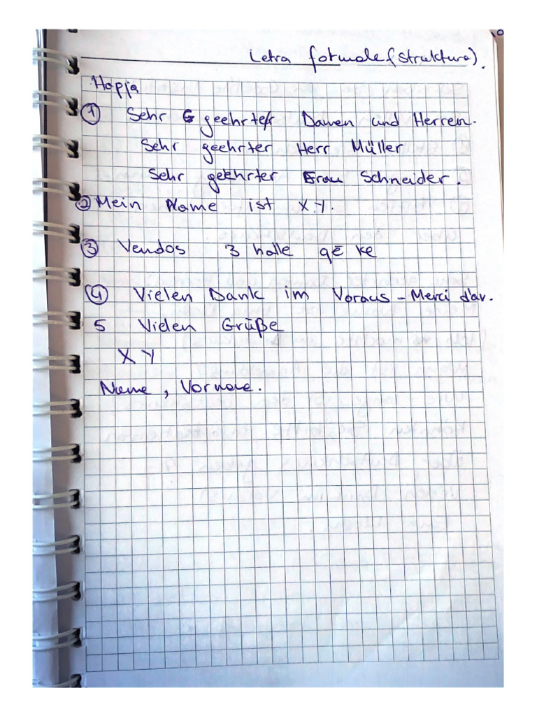 Letra Formaleemaili Formal, Struktura + Shembuj | PDF