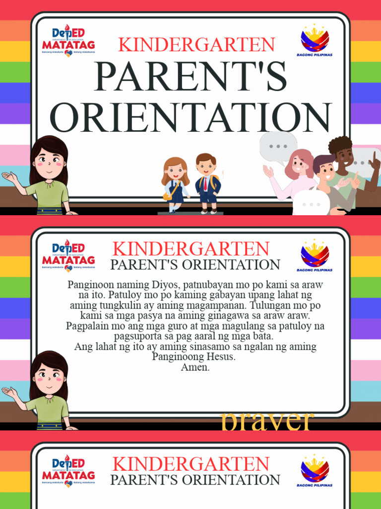 Kinder Parent's Orientation-Editable | PDF