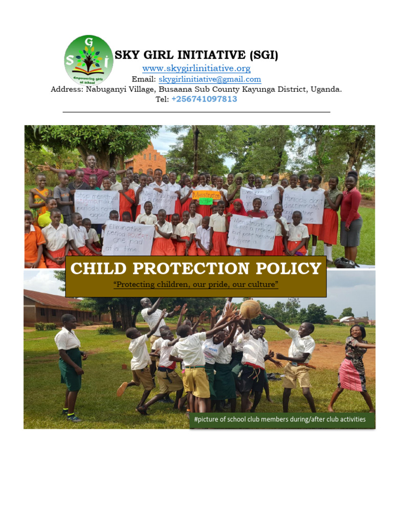 SGI Child Protection Policy | PDF | Child Abuse | Child Protection