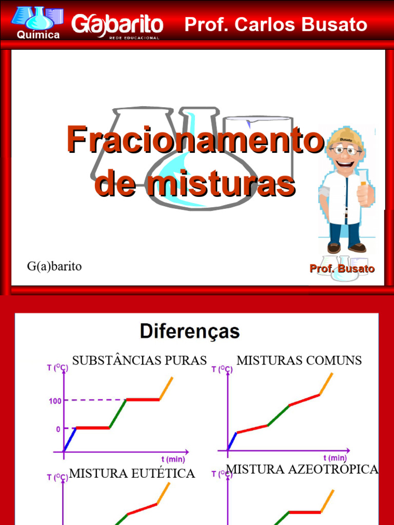 Fracionamento de Misturas Gabarito | PDF | Mistura | Materiais