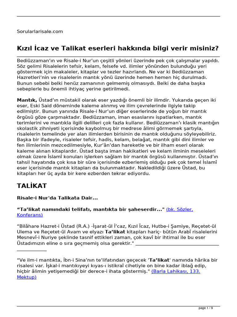 Kizil_caz_ve_Talikat_eserleri_hakkinda_bilgi_verir_misiniz | PDF Kizil_caz_ve_Talikat_eserleri_hakkinda_bilgi_verir_misiniz | PDF