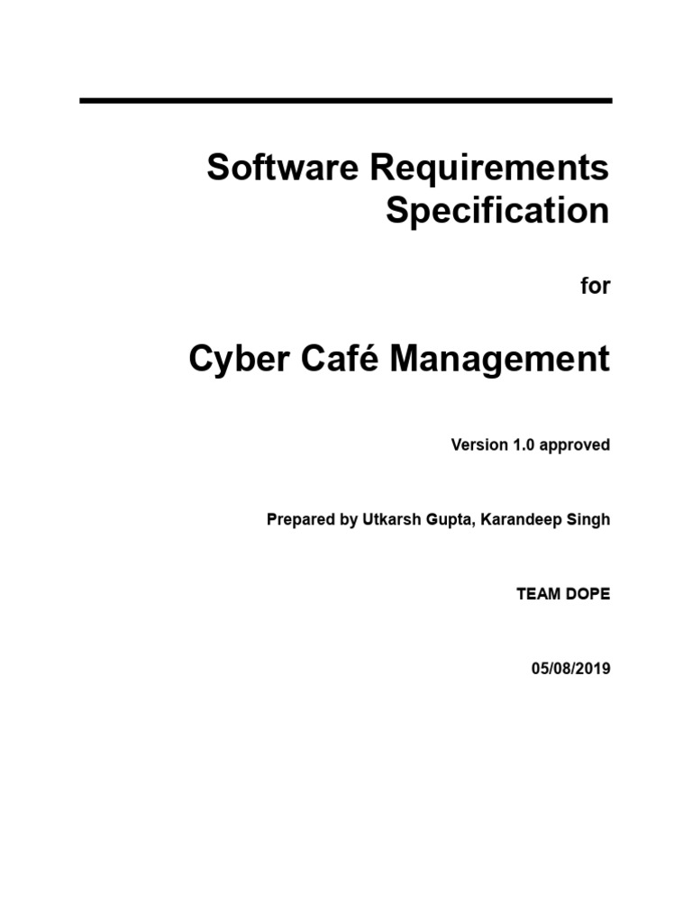Ieee Srs Doc | PDF | Databases | Operating System
