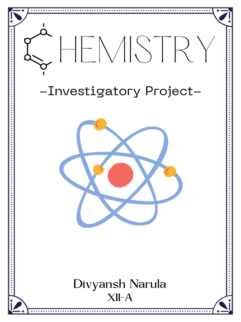Chemistry Investigatory Project | PDF | Carbohydrates | Foods