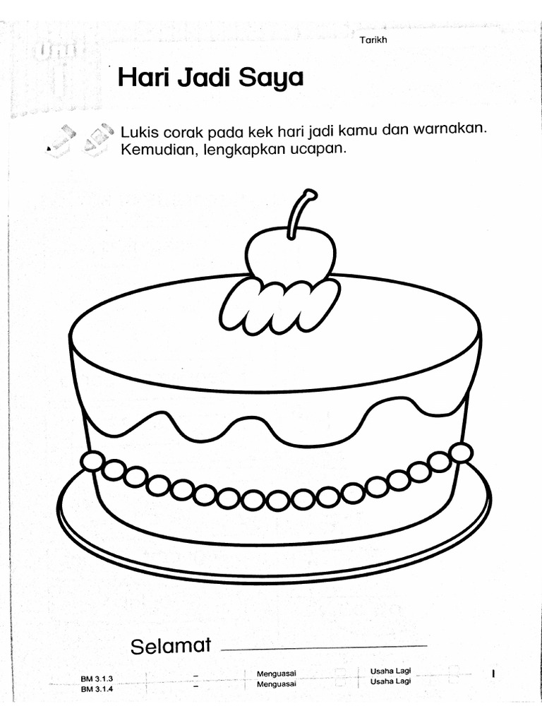 Latihan Unit 1 Hari Jadi Saya | PDF