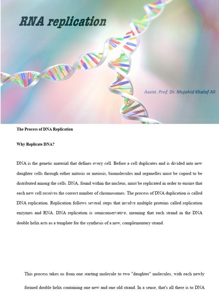 Dna Replication | PDF | Dna Replication | Dna