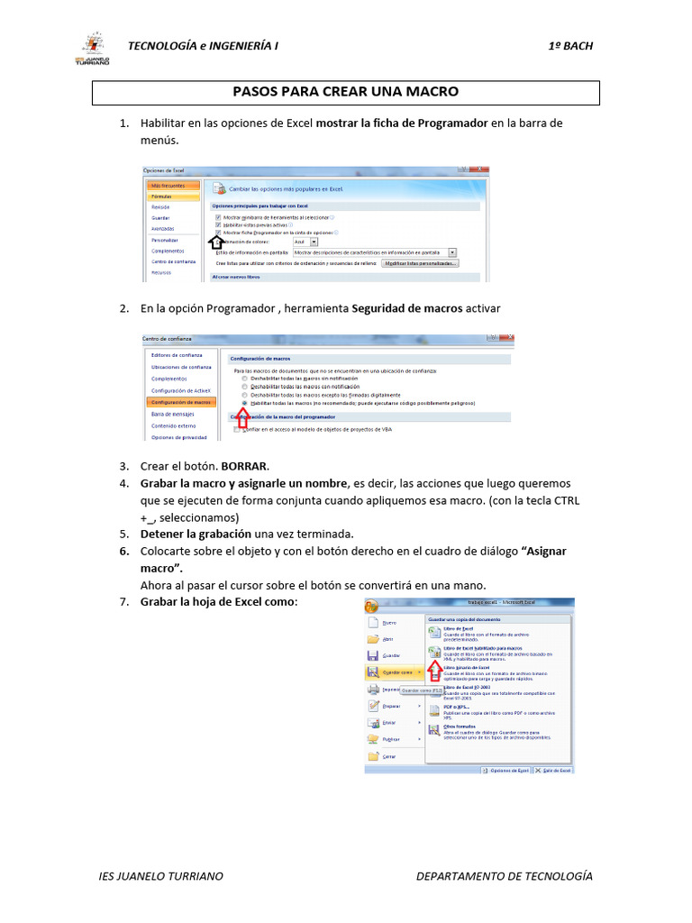 Crear Macros - Excel | PDF
