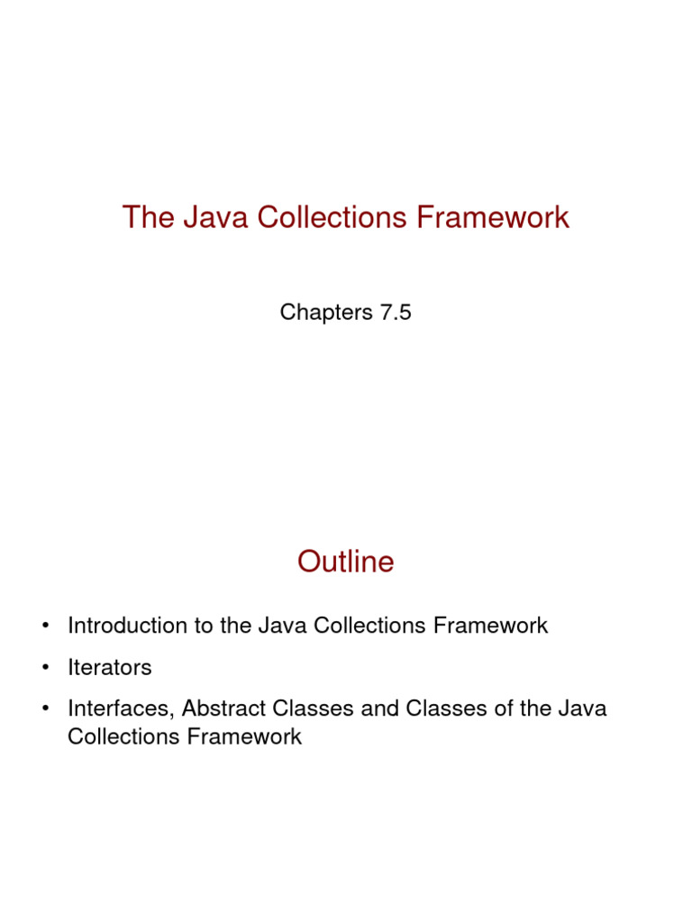 09-The Java Collections Framework | PDF | Queue (Abstract Data Type) | Class (Computer Programming)