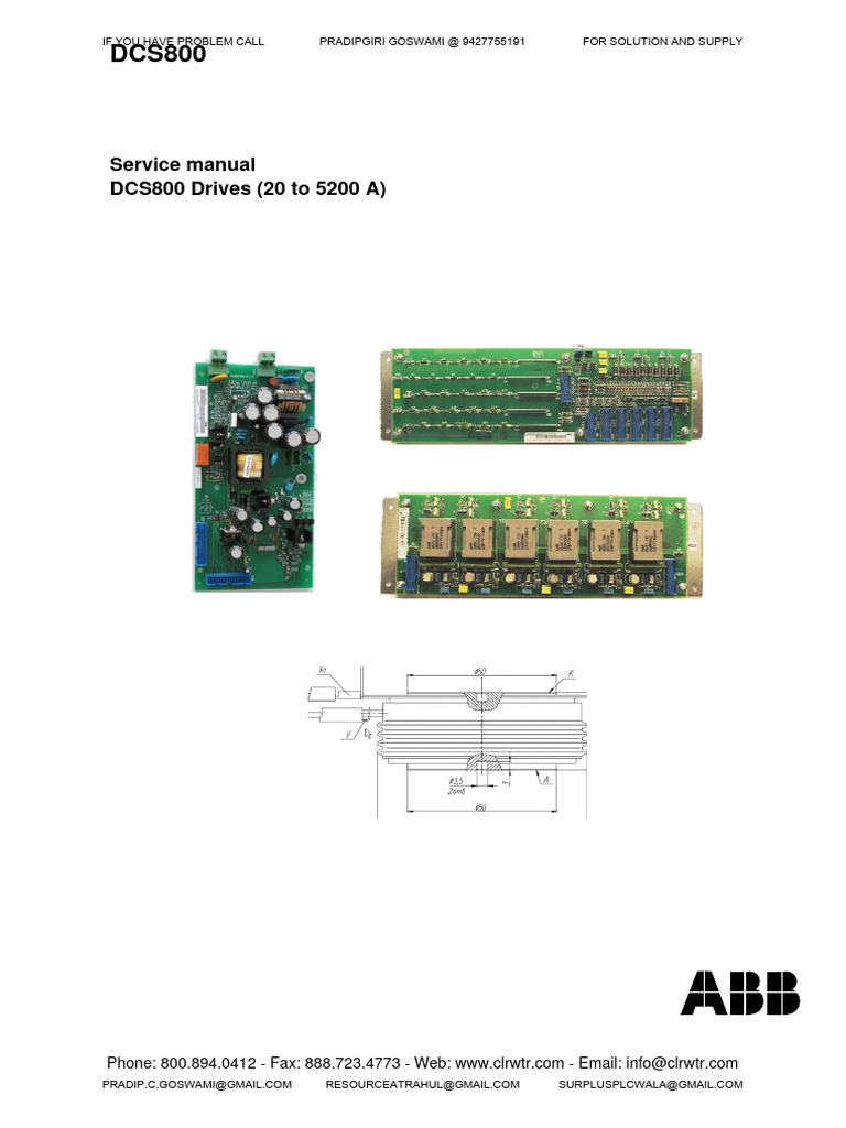 ABB DCS 800 Service Manual | PDF | Electromagnetic Compatibility | Switch