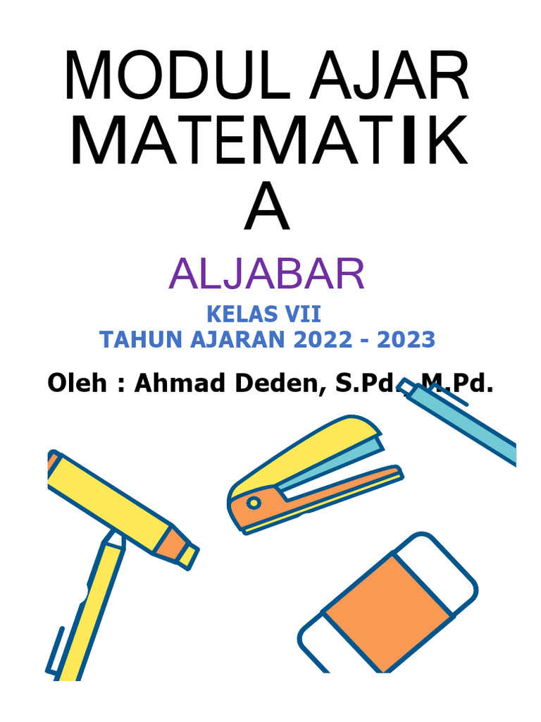 Modul Ajar Aljabar 4 | PDF